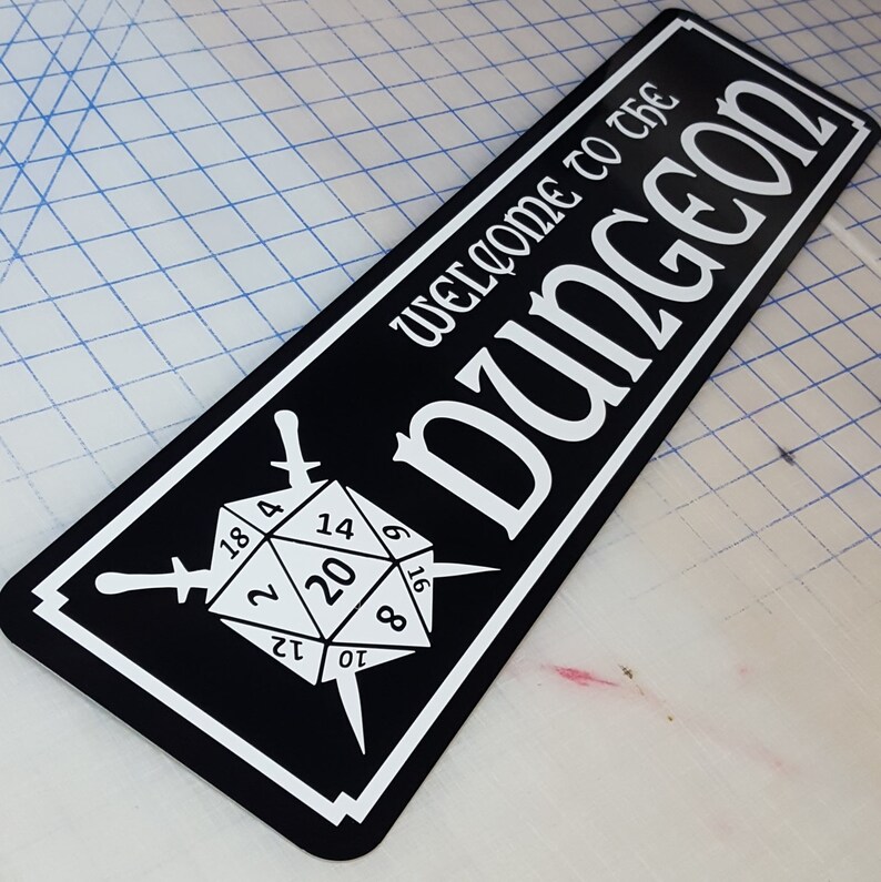 Welcome to the Dungeon 6x24 Aluminum Sign Dungeons | Etsy