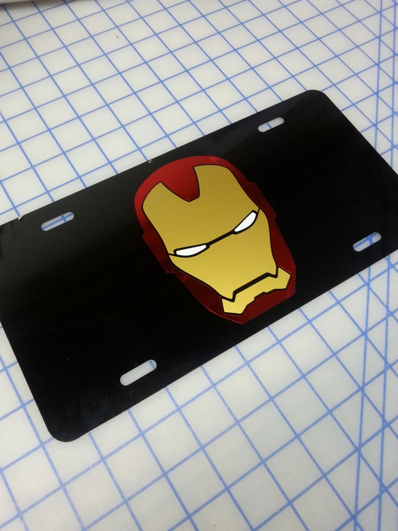 Iron Man License Plate - Etsy