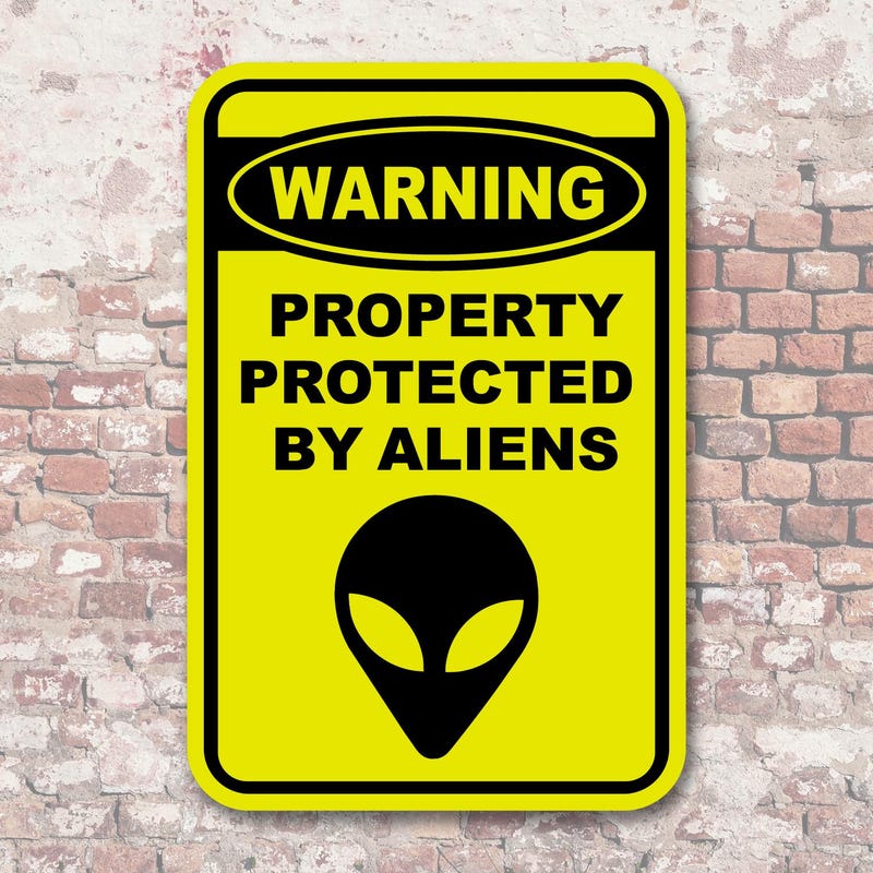 Warning Ghosts Sign - Etsy