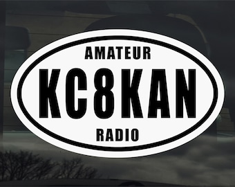 146.52 Simplex Monitoring Ham Radio Decal / Sticker 4x3 Oval Vinyl ...