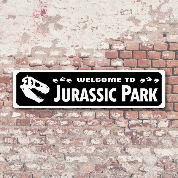 Jurassic Park Sign - Etsy