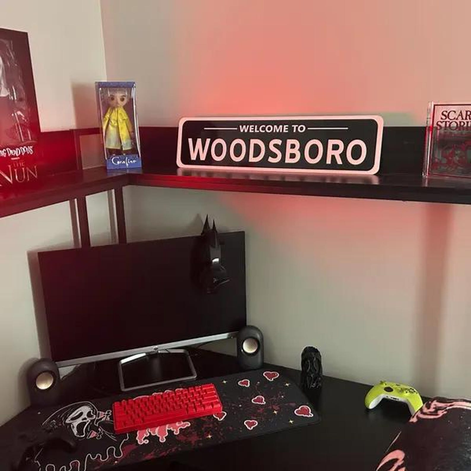 Welcome to Woodsboro 6" X 24" Aluminum Sign Horror Movie Sign Decor ...