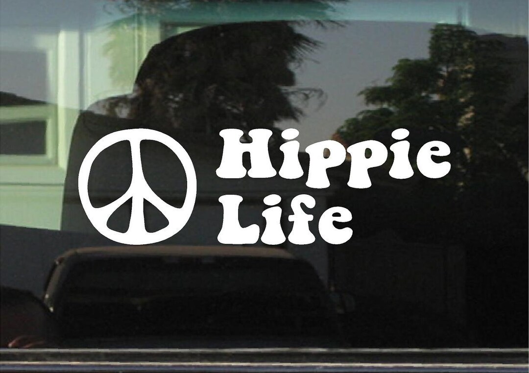 Hippie Life Custom Vinyl Sticker - Etsy