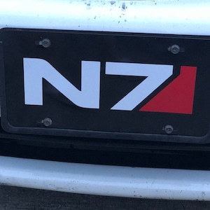 Mass Effect N7 Custom License Plate Car Tag Vanity Novelty Plate - Etsy