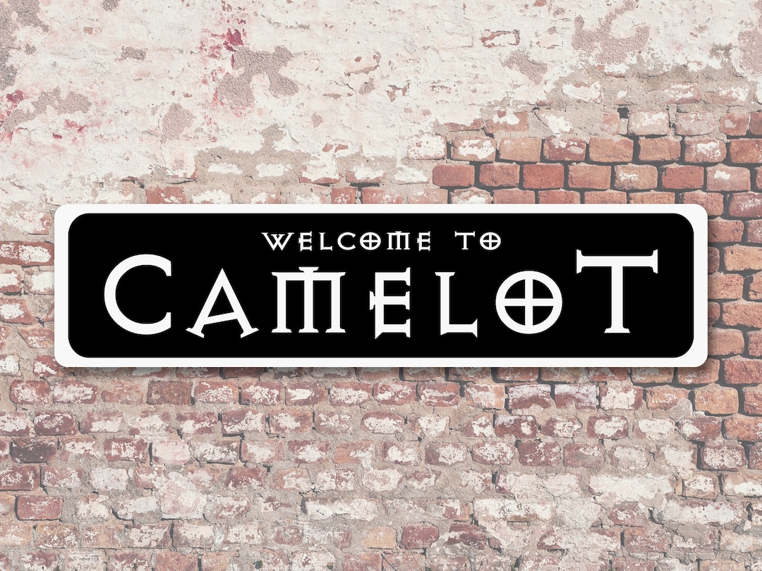 Welcome to Camelot 6x24 Aluminum Sign - Etsy