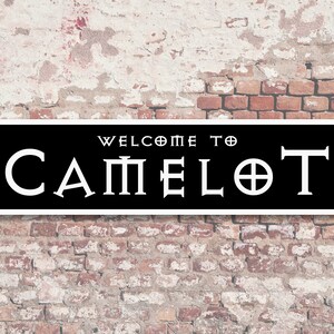 Welcome to Camelot 6x24 Aluminum Sign - Etsy