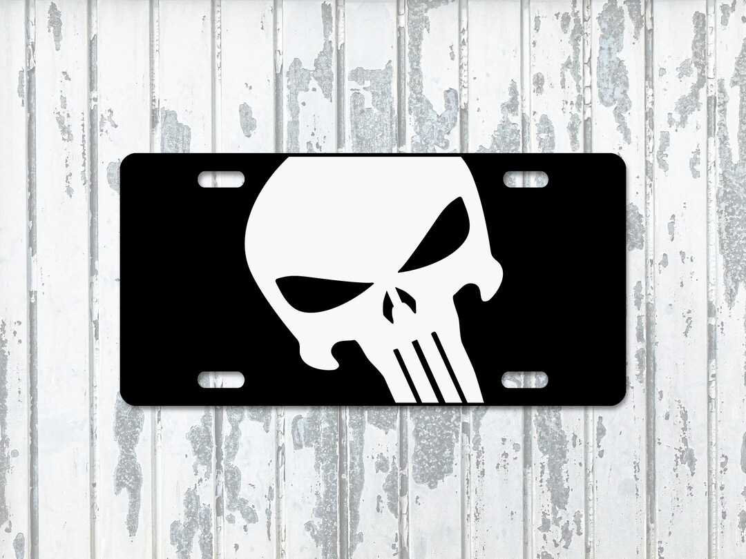 The Punisher License Plate Novelty Vanity Plate Car Tag - Etsy