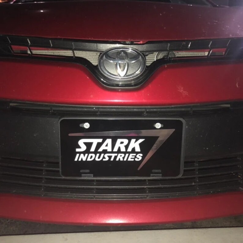 Stark Industries Custom License Plate - Etsy