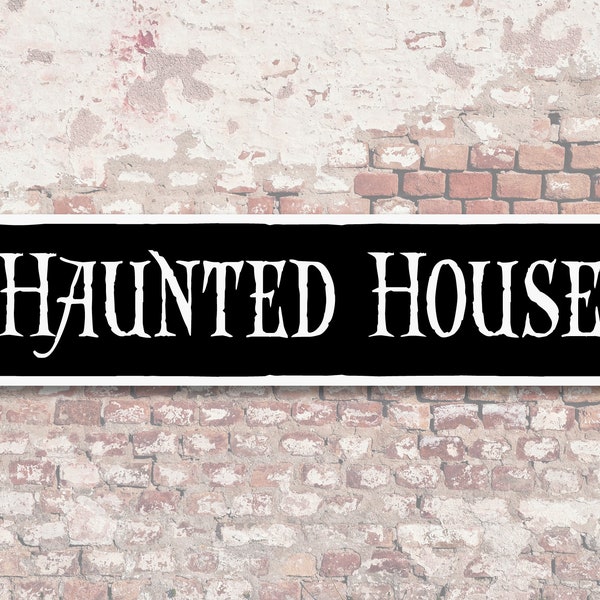 Haunted House Sign - Etsy