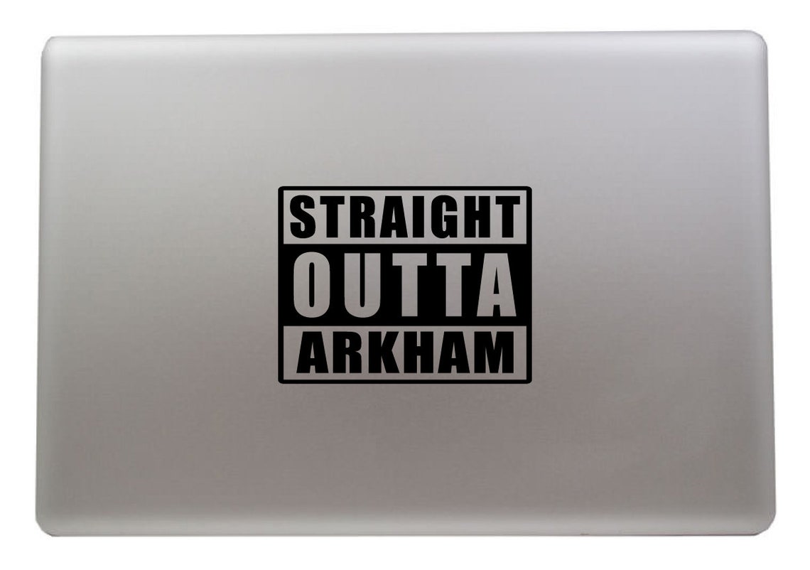 Straight Outta Arkham Vinyl Sticker - Etsy