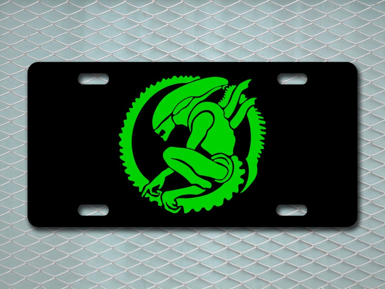 Alien Xenomorph Custom Aluminum Vanity Novelty License Plate - Etsy