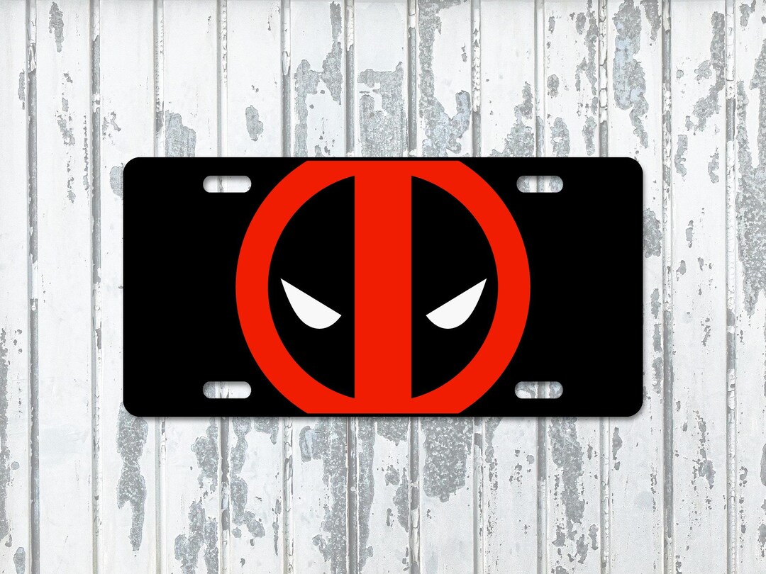 Deadpool Custom Car License Plate Vanity Novelty Car Tag - Etsy