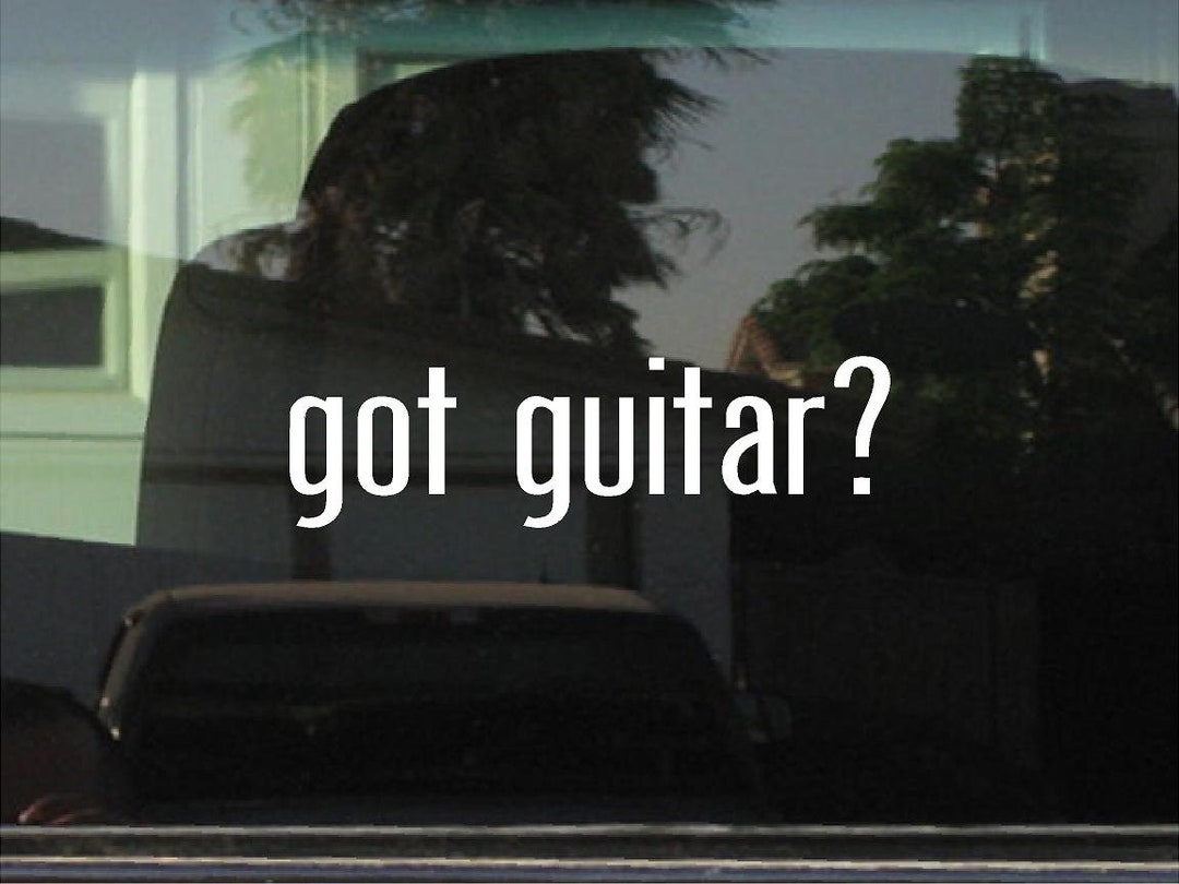 Got Guitar? Custom Vinyl Sticker - Etsy