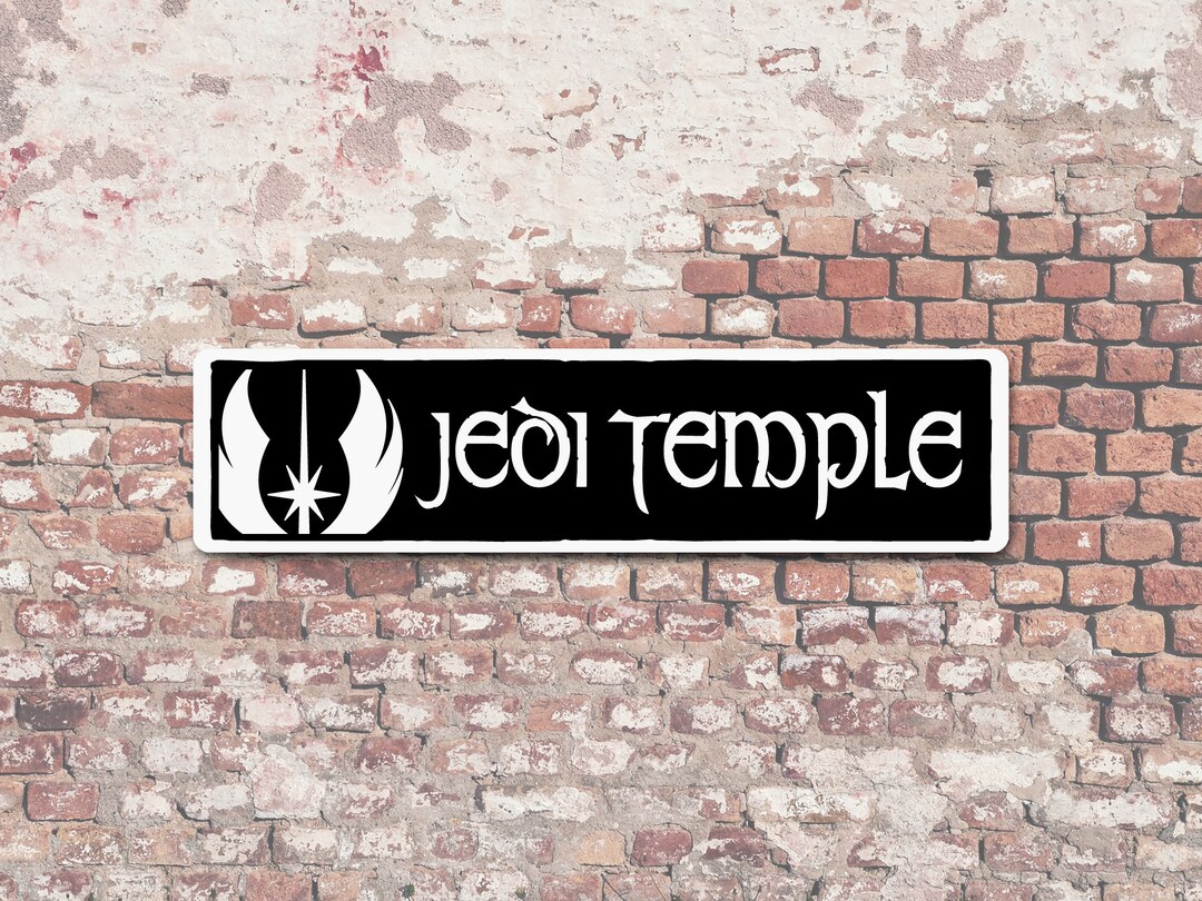 Star Wars Jedi Temple 6 X 24 Metal Sign - Etsy