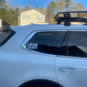 Captain America on Your Left Vinyl Sticker Decal for Car Window Laptop ...