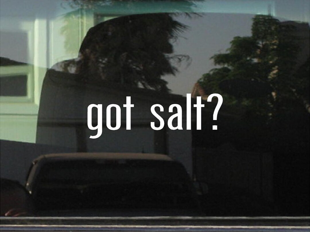 Got Salt? Custom Vinyl Sticker Decal for Car Truck Window & More - Etsy