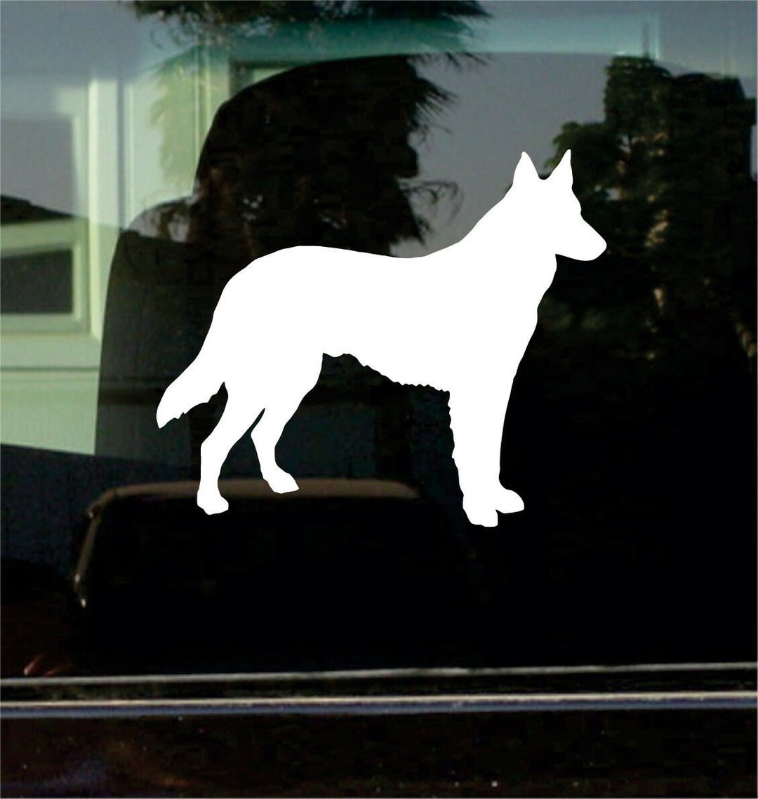 German Shepherd Custom Vinyl Sticker Decal for Car Window Laptop & More ...