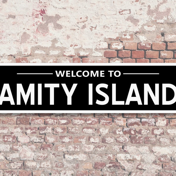 Amity Island Sign - Etsy