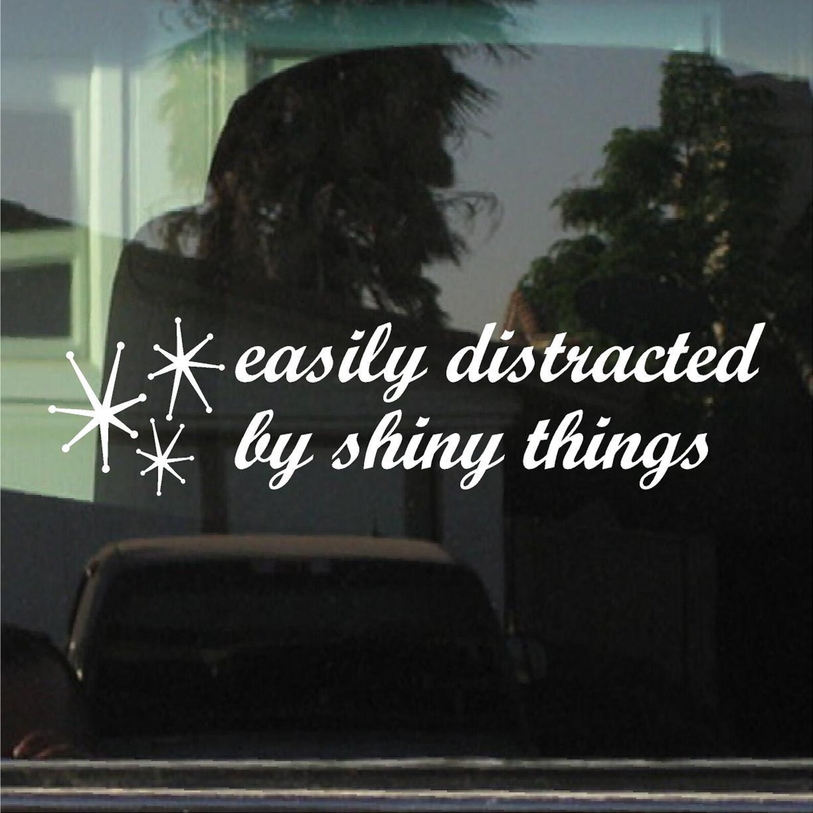 Easily Distracted by Shiny Things Custom Vinyl Sticker | Etsy