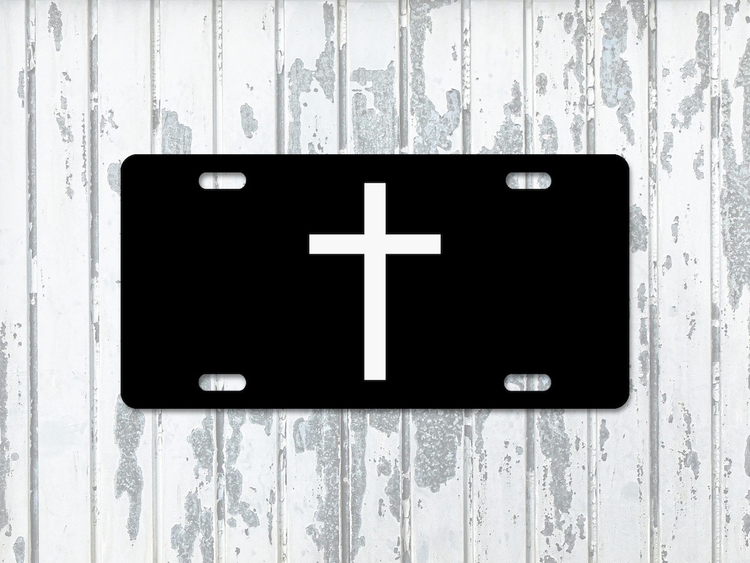 Christian Cross License Plate Novelty Vanity Plate Car Tag - Etsy