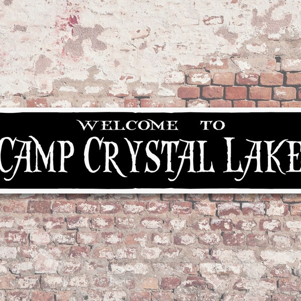 Friday the 13th Crystal Lake Sign - Etsy Australia