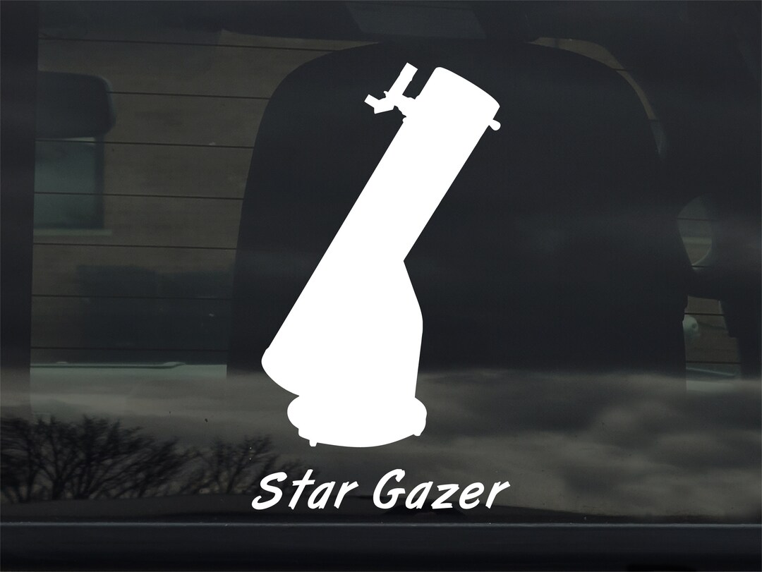 Dobsonian Telescope - Star Gazer - Custom Vinyl Sticker - Decal - Etsy