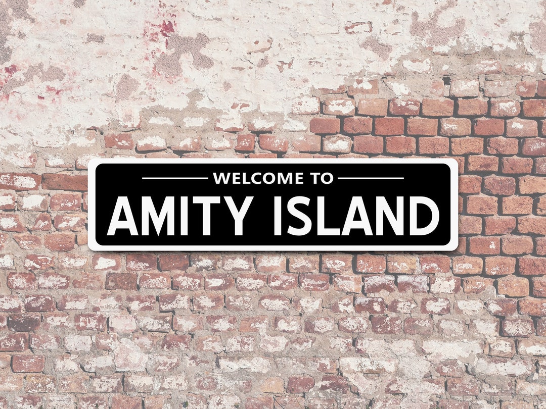 Welcome to Amity Island 6"x24" Aluminum Sign - Etsy