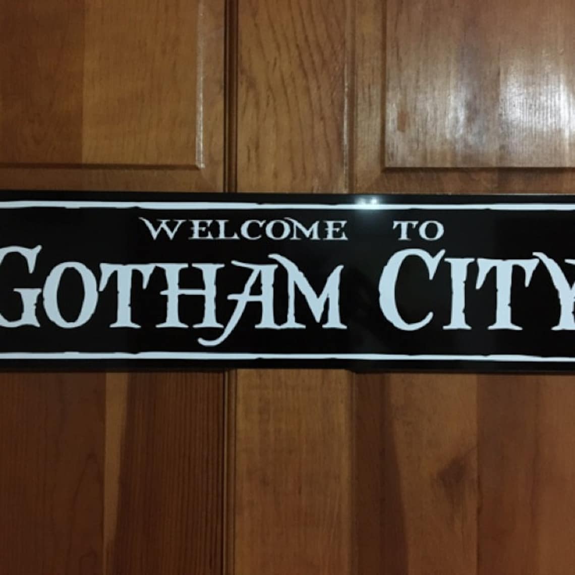 Welcome To Gotham City Aluminum Sign | Etsy