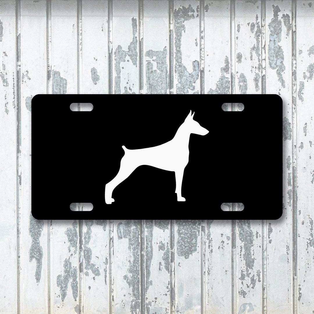 Dog Custom License Plate Vanity Plate Doberman Labrador Husky Pitbull ...