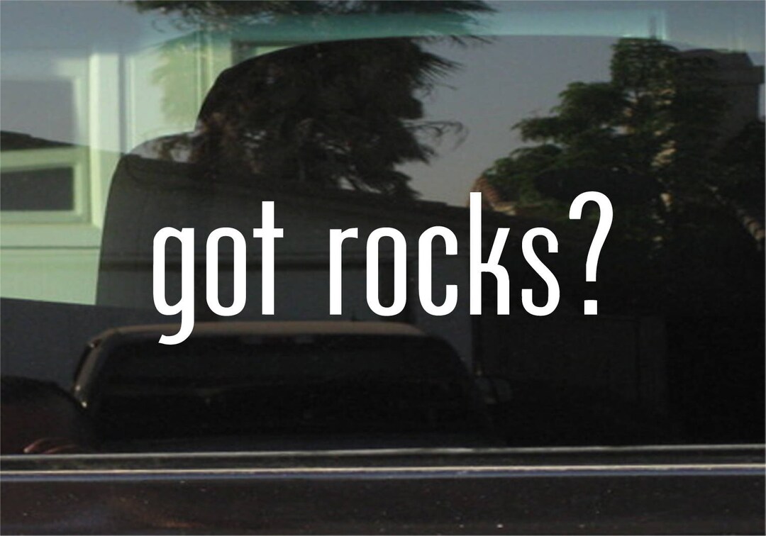 Got Rocks? Custom Vinyl Sticker - Etsy