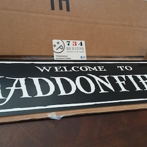 Welcome to Haddonfield 6 X 24 Aluminum Sign - Etsy