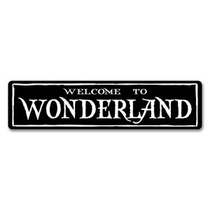 Welcome to Wonderland Aluminum Sign Alice in Wonderland Decor - Etsy