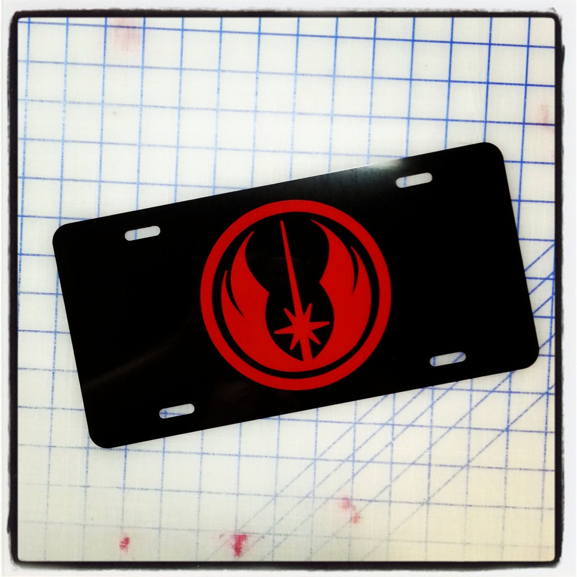 Star Wars Jedi Symbol License Plate Custom Car Tag Vanity Plate - Etsy