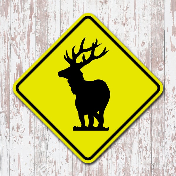 Metal Elk Sign - Etsy