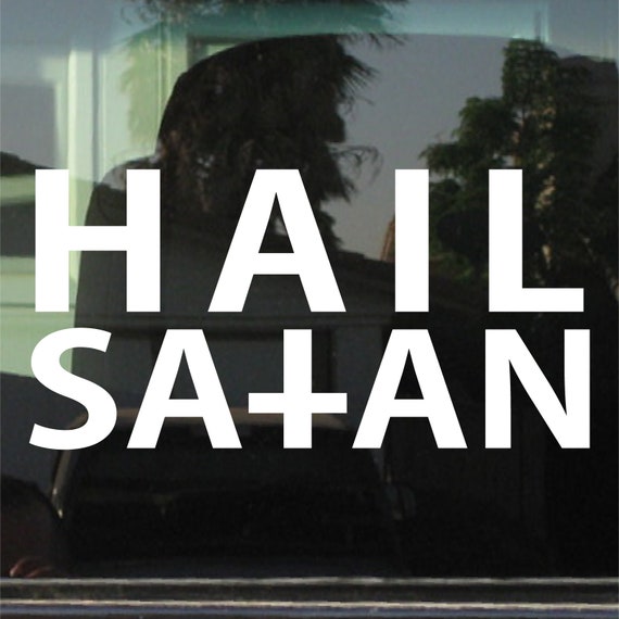 Hail Satan Custom Vinyl Sticker / Decal - Etsy