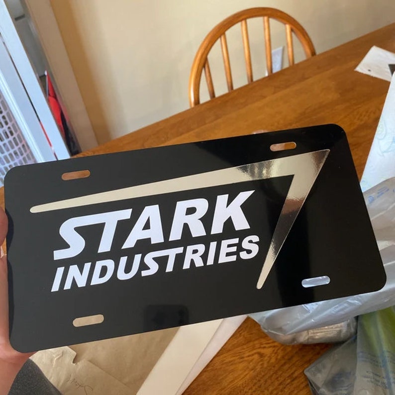 Stark Industries Custom License Plate - Etsy