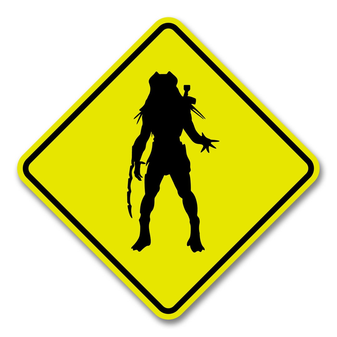 Predator Yellow Aluminum Sign - Etsy
