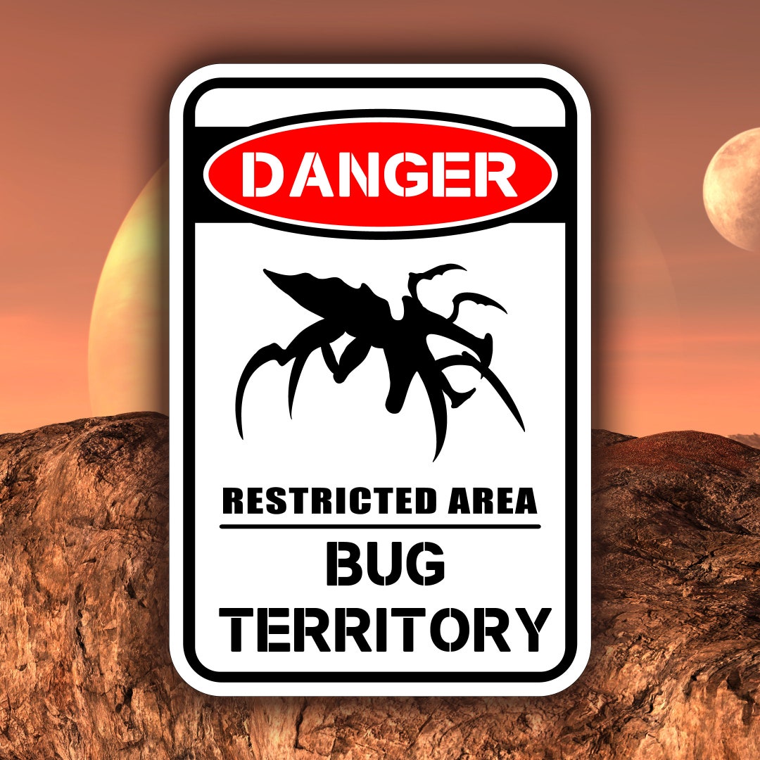 Danger Bug Territory 12x18 Aluminum Sign - Etsy