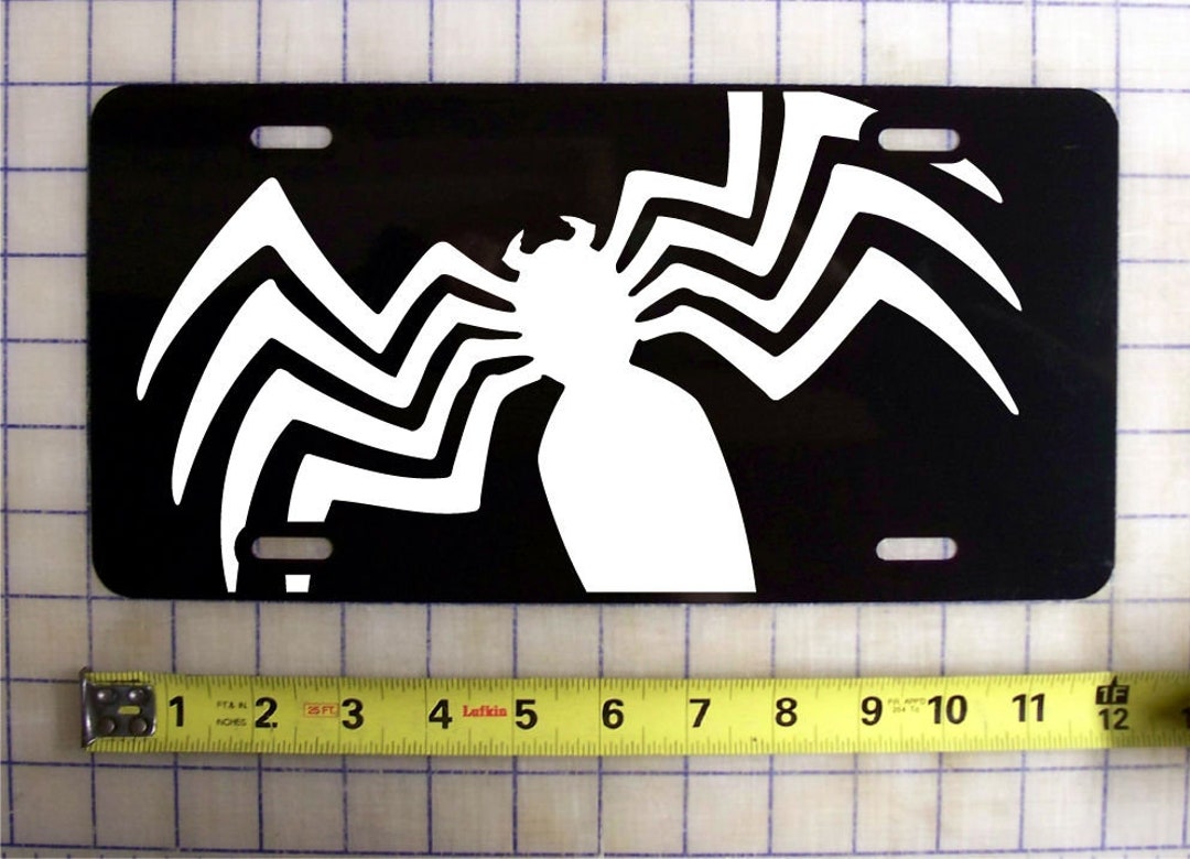 Venom Spider Man Custom License Plate Auto Tag - Etsy