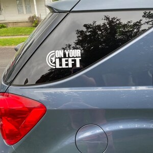 Captain America on Your Left Vinyl Sticker Decal for Car Window Laptop ...