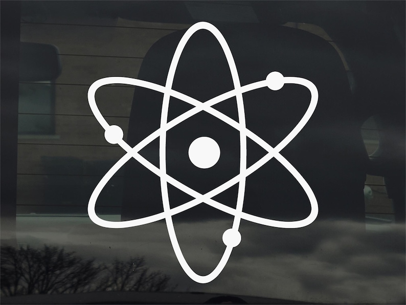 Atom Atomic Symbol Vinyl Sticker Decal for Car Window Laptop & More - Etsy