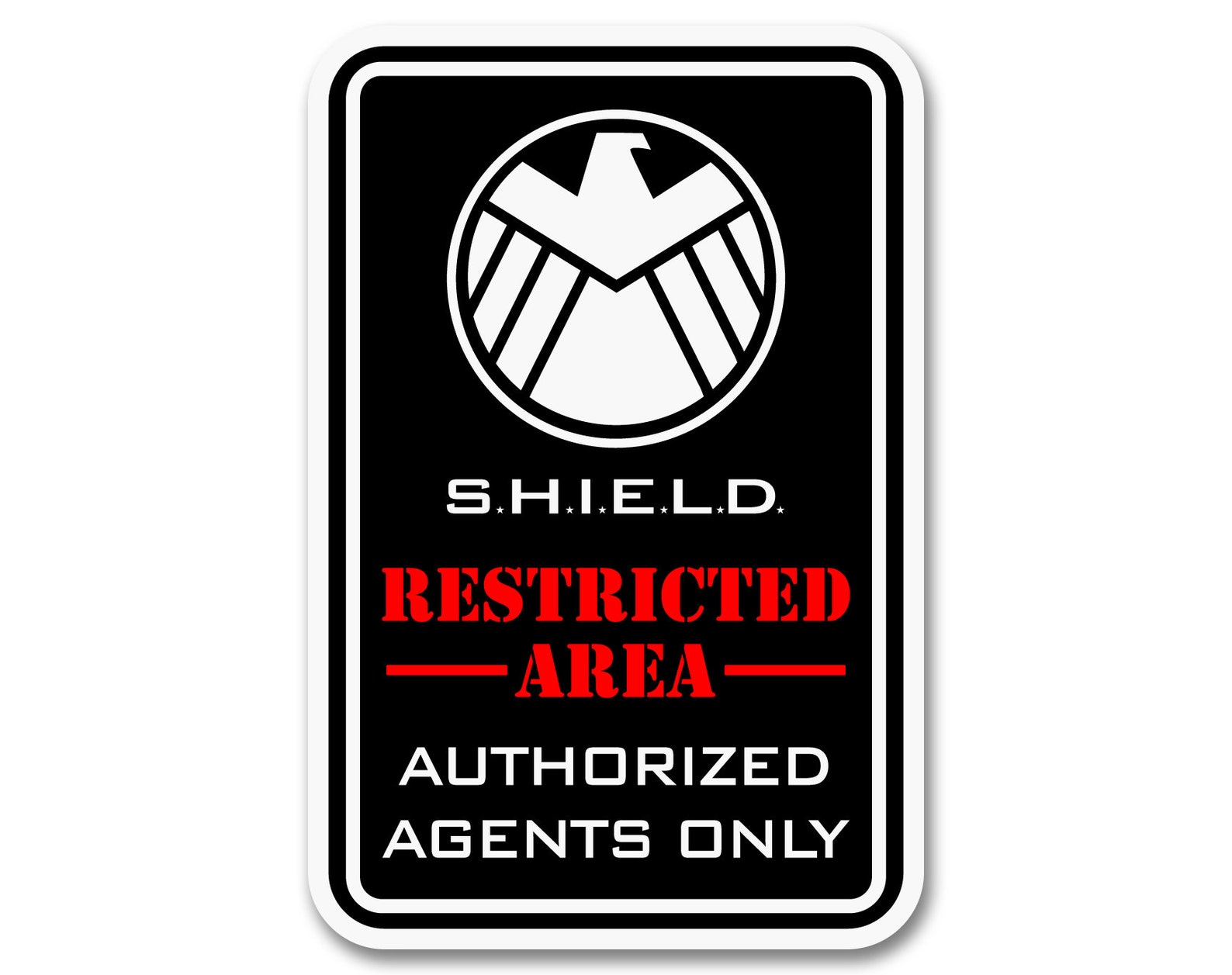 SHIELD Agents Only 12"x18" Aluminum Sign - Etsy