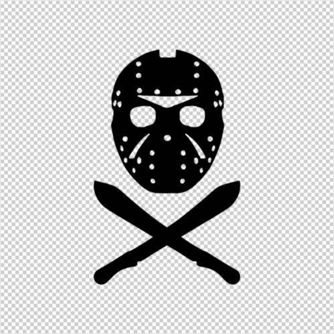 Jason Voorhees Friday the 13th 7 Inch Vinyl Sticker - Etsy