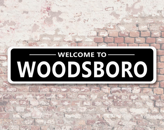 Welcome to Woodsboro 6 X 24 Aluminum Sign Horror Movie Sign Decor Gift ...