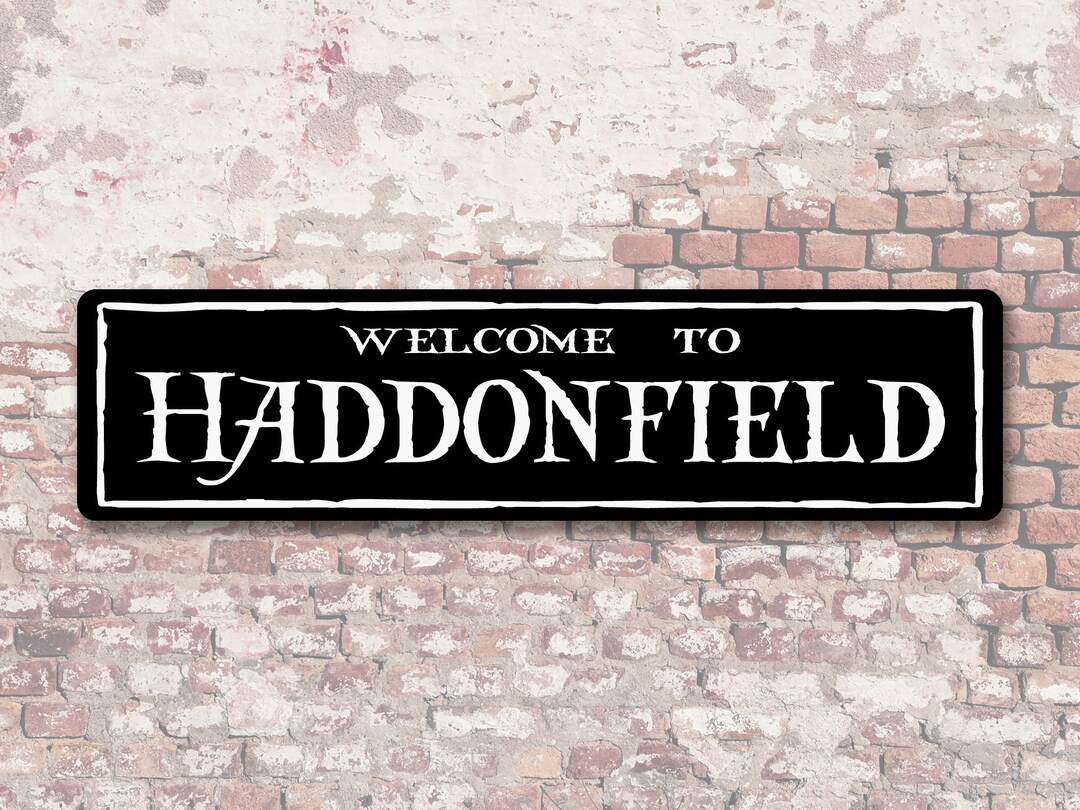 Welcome to Haddonfield 6 X 24 Aluminum Sign - Etsy