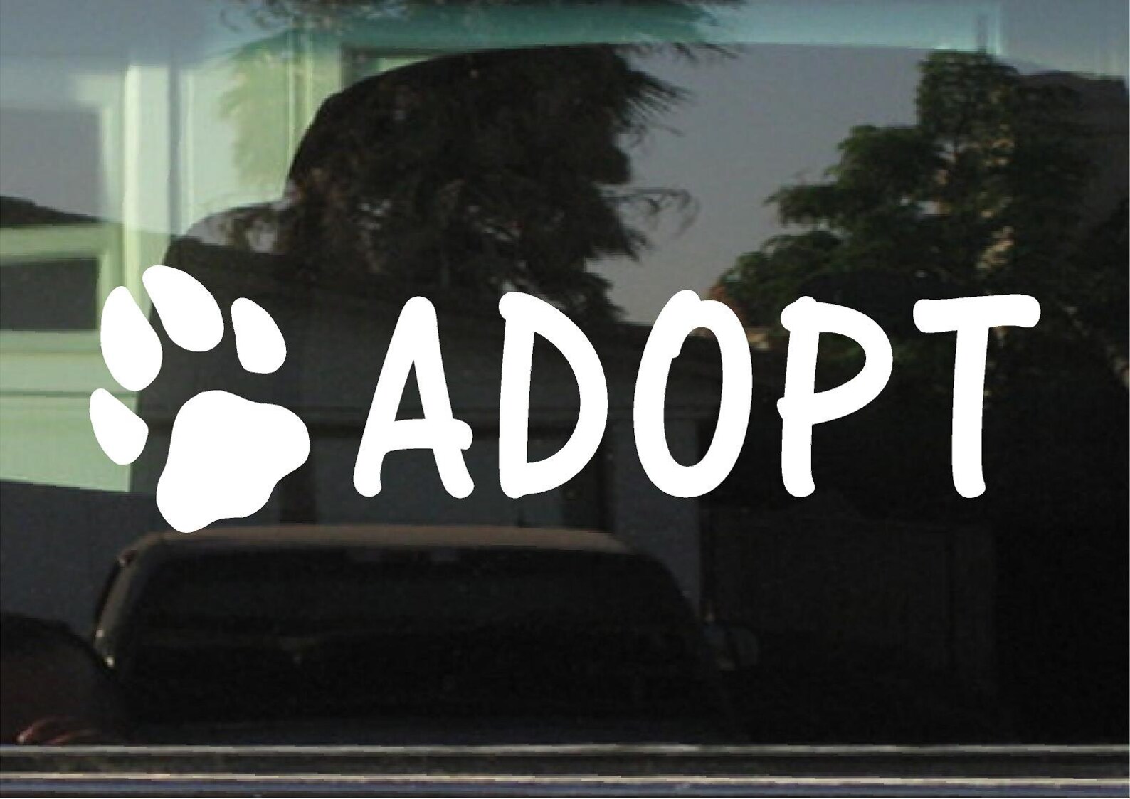 Adopt (animal Rescue) Custom Vinyl Sticker - Etsy