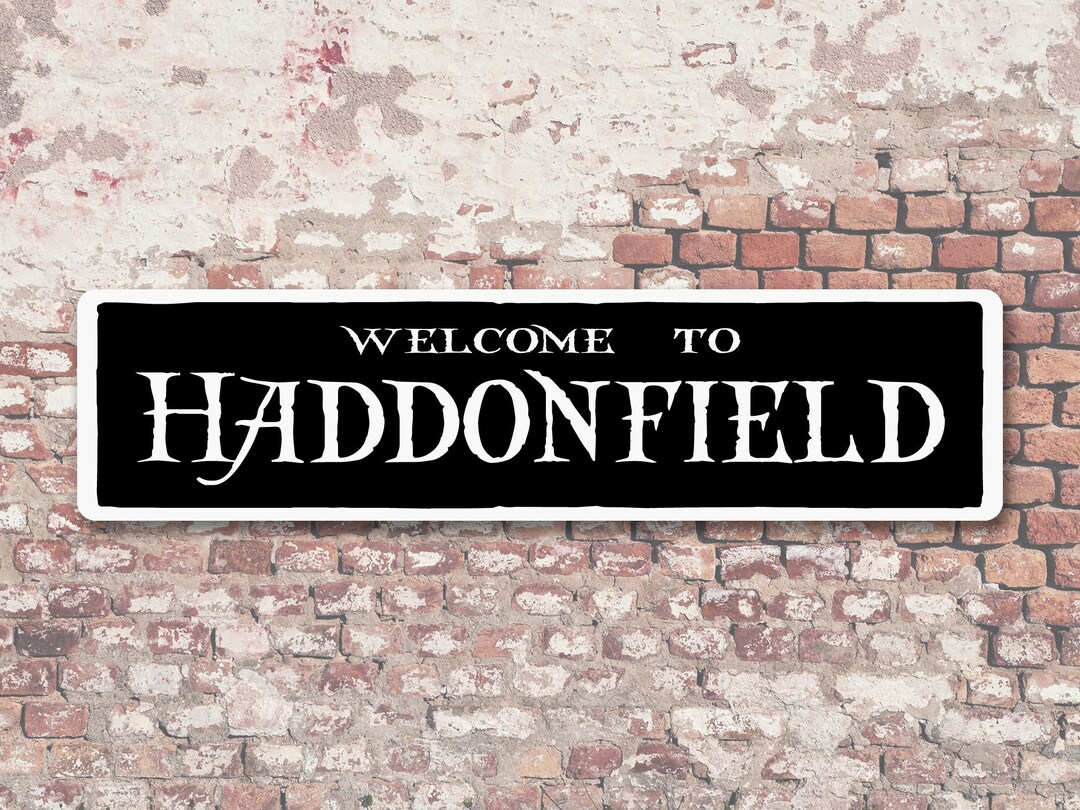 Welcome to Haddonfield 6 X 24 Aluminum Sign Halloween Gift Decor - Etsy