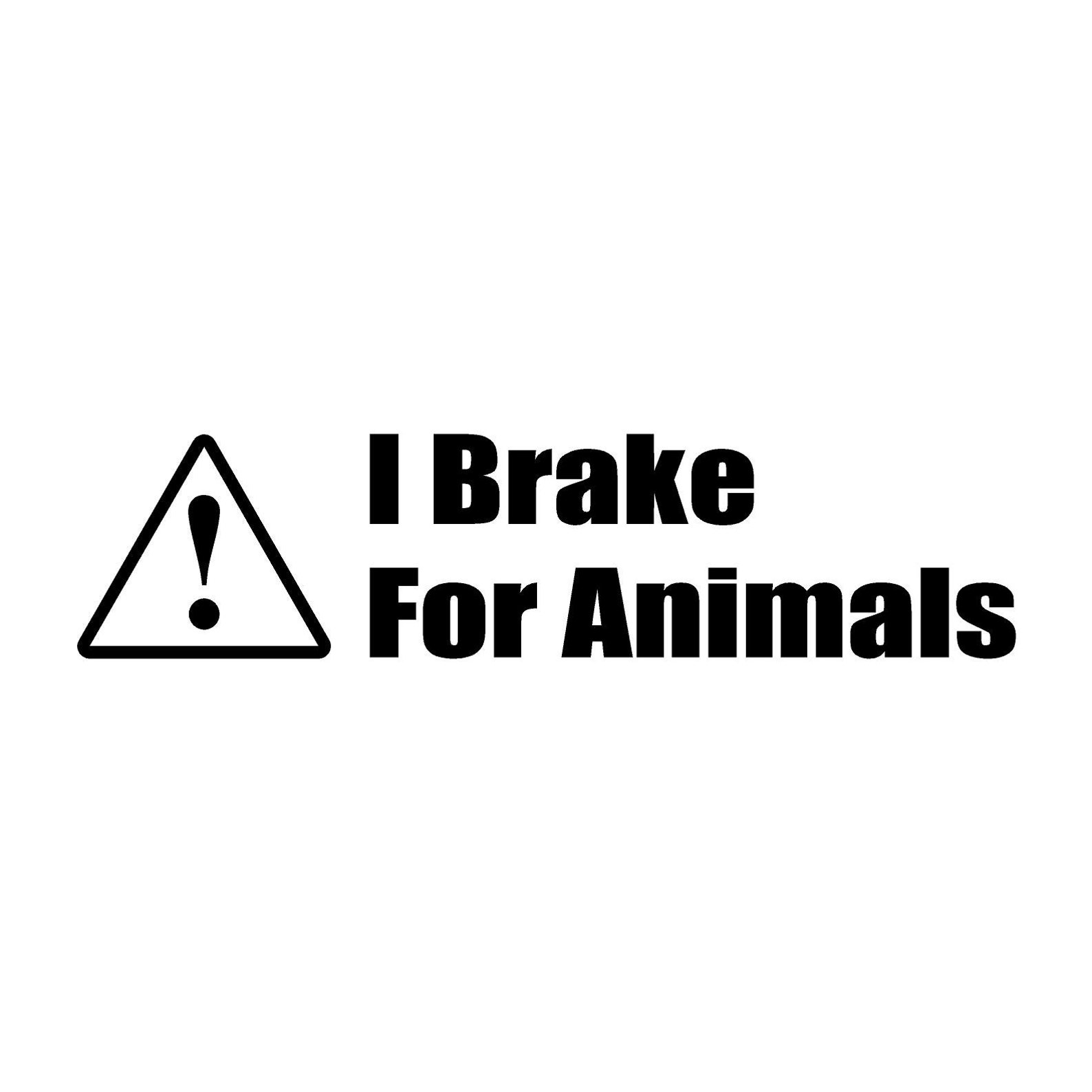 I Brake for Animals Custom Vinyl Sticker - Etsy