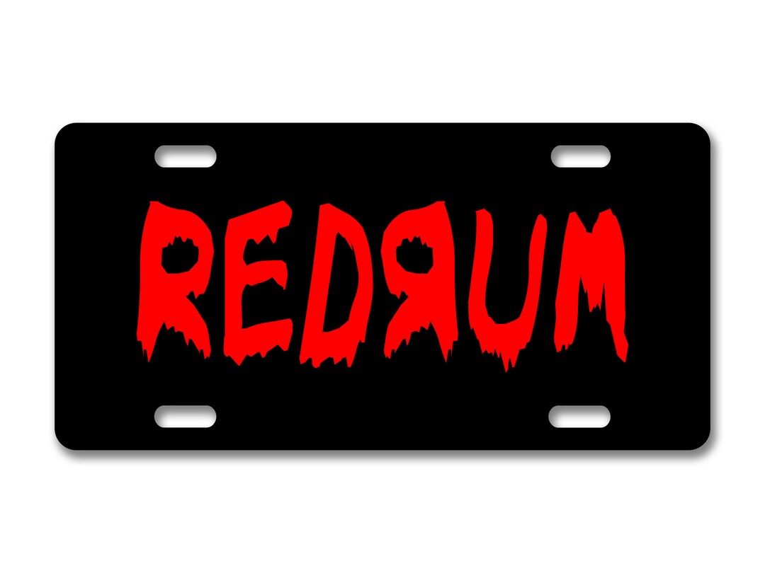 Redrum Custom License Plate - Etsy