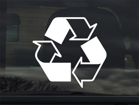 Recycle Symbol Reduce Reuse Renew Custom Vinyl Sticker | Etsy
